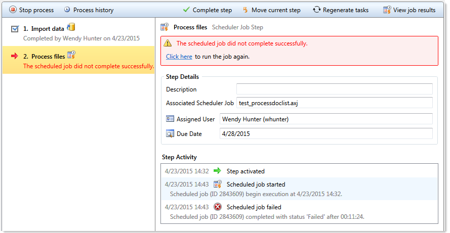 Fixing common process issues