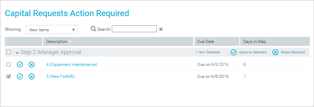 Completing process tasks using the Process Tasks page
