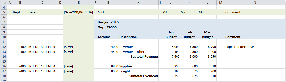 Placing save-to-database tags in a sheet (Save Type 1)