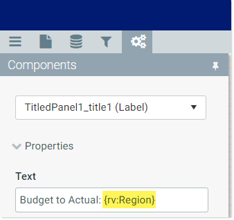 Configuring refresh variables for web reports