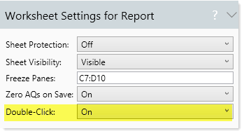 Enabling double-click drilling