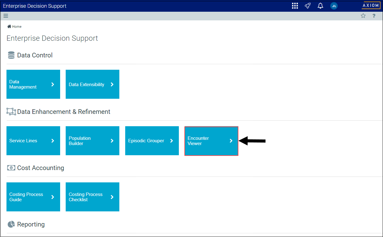 Viewing encounter details
