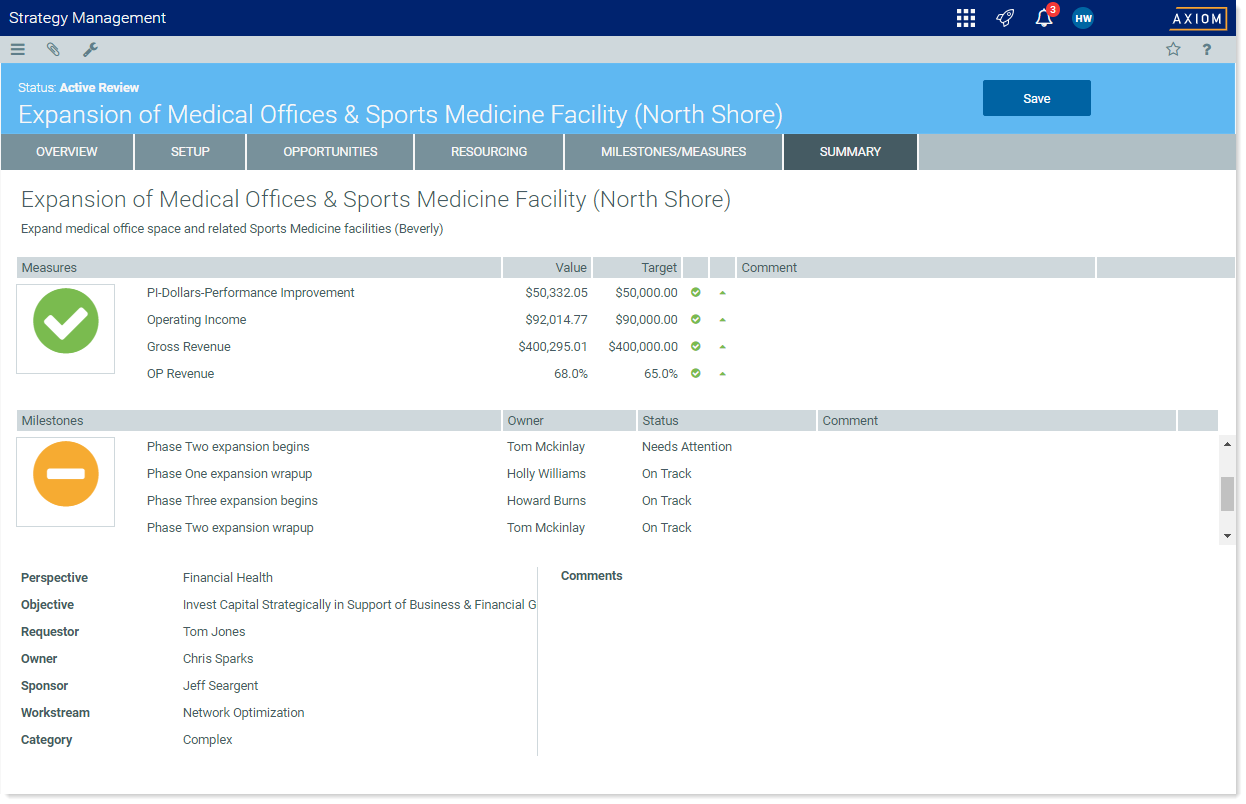Initiative Approval process tasks by page