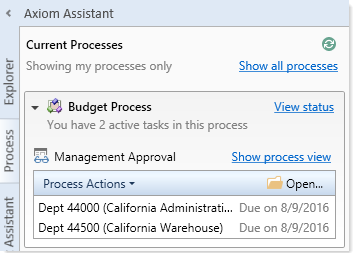 Completing a task in a plan file process