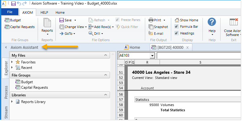 Axiom Assistant task panes