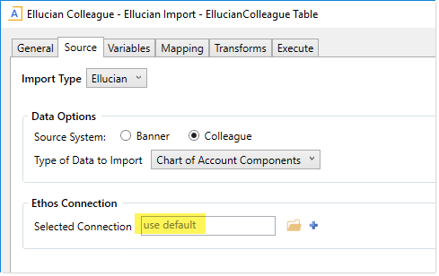 Importing from an Ellucian system