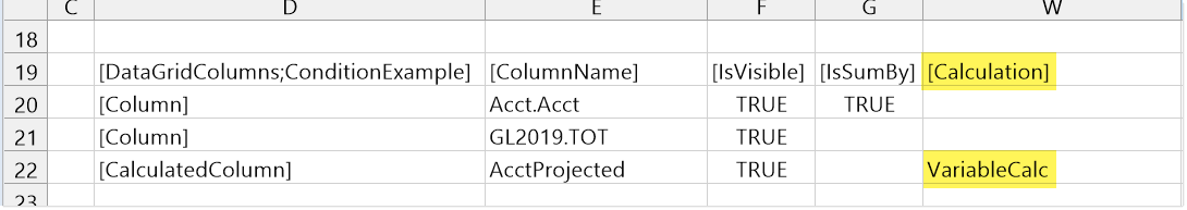 Using conditional calculations in Data Grid components