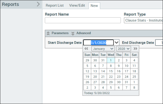 Create a new standard report