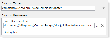 Show Form Dialog command