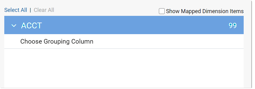 Using the Dimension Mapping editor