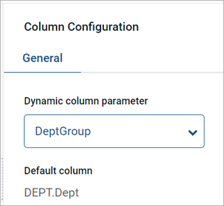 Using Column List report parameters