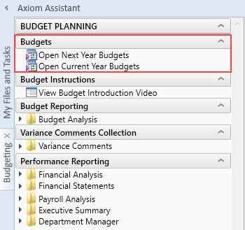 Using budget plan files