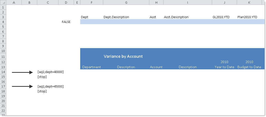 Filtering the data in a data range